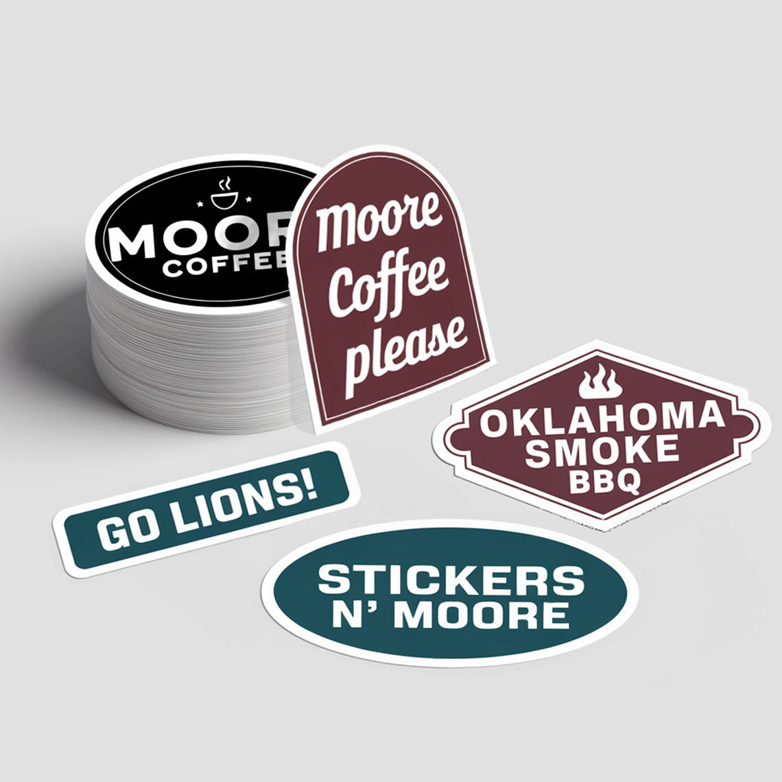 Custom Individual Vinyl Stickers – Stickers N' Moore